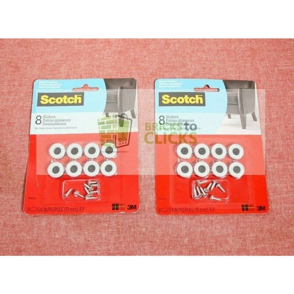 Scotch | Office | Scotch Round Screw In Sliders 8 Pack Qty X2 | Poshmark